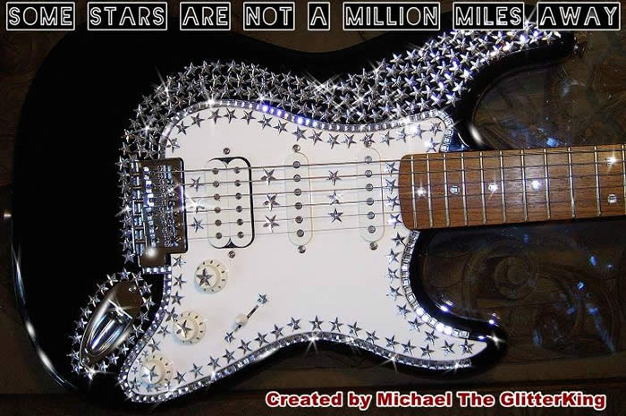 BLING GUITARS, GLITTER GUITARS, SPARKLE GUITARS, CRYSTAL GUITARS ...